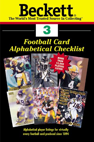 Beckett Football Card Alphabetical Checklist : Number 3: Beckett ...