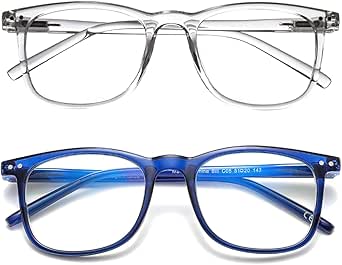Amazon.com: Blue Light Blocking Glasses, Blue Blocker Computer Glasses ...