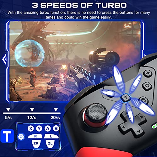 Snapklik.com : NinjaPlusOX Switch Controller, Wireless Switch Pro Controller For Nintendo Switch ...