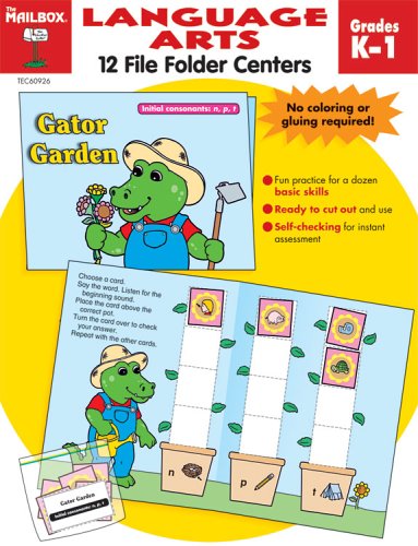File Folder Centers Language Arts Grades K-1: The Mailbox Books Staff ...