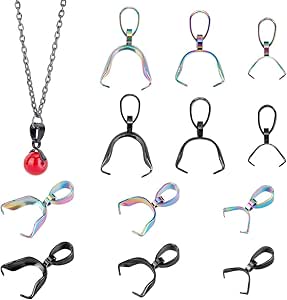 Amazon.com: PH PandaHall Pendant Pinch Bail Clip, 48pcs 3 Sizes Pendant ...