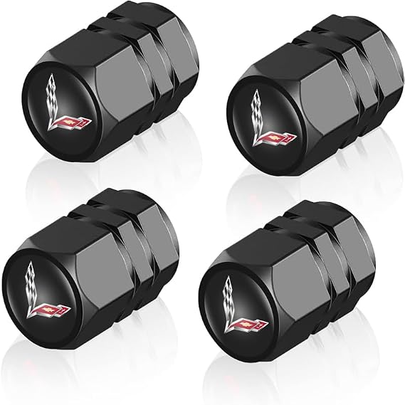 Amazon.com: Tire Valve Caps, Valve Stem Caps for Corvette C1 C2 C3 C4 ...