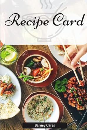 Recipe Card: A note card or page where you write down everything about ...