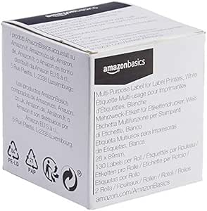 Amazon Basics - Multi-purpose labels for label printers, white, 28 mm x ...