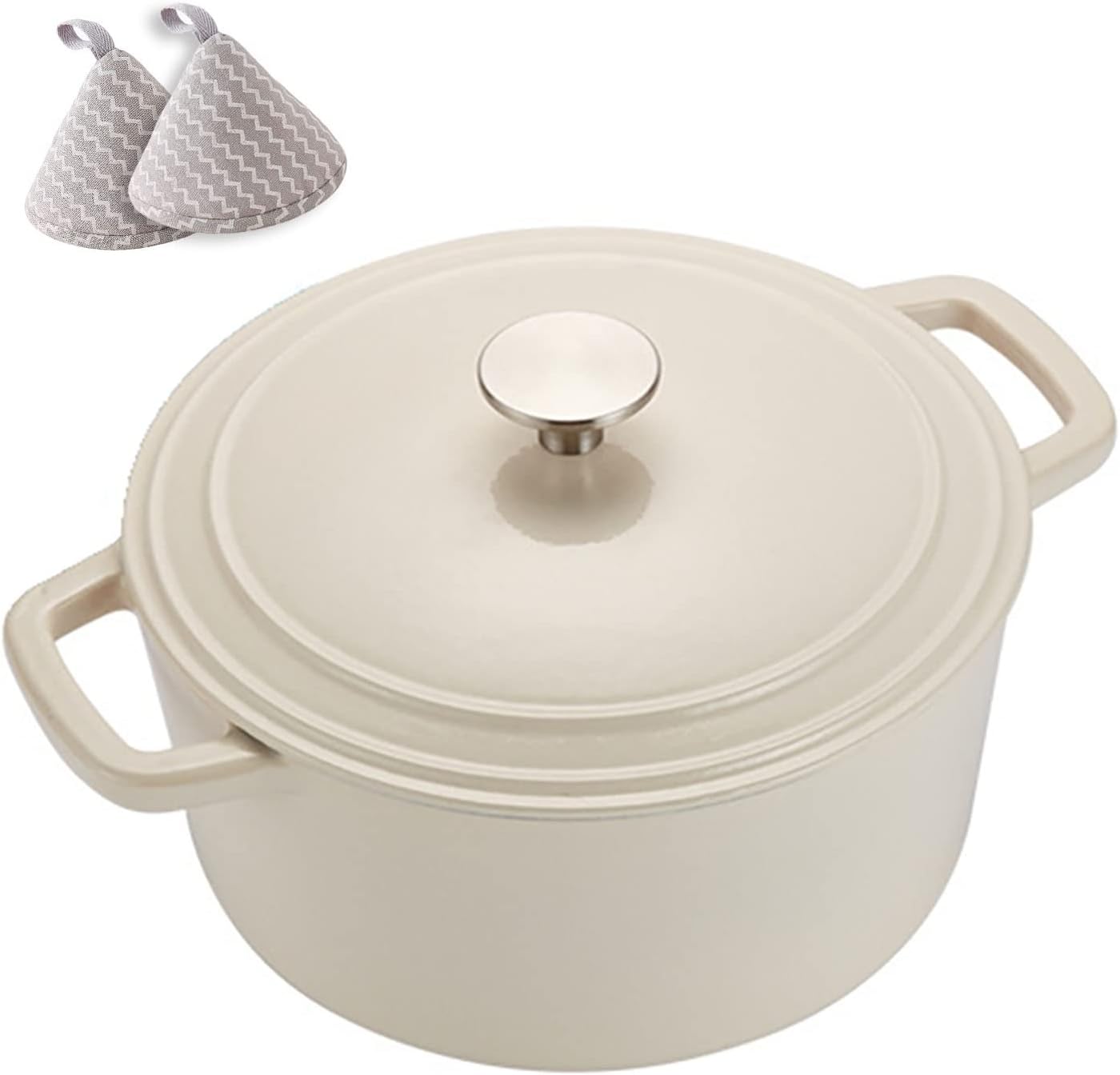 Amazon.com: YLWX 3.5L Cooking Dutch Oven, Enameled Cast Iron Induction ...