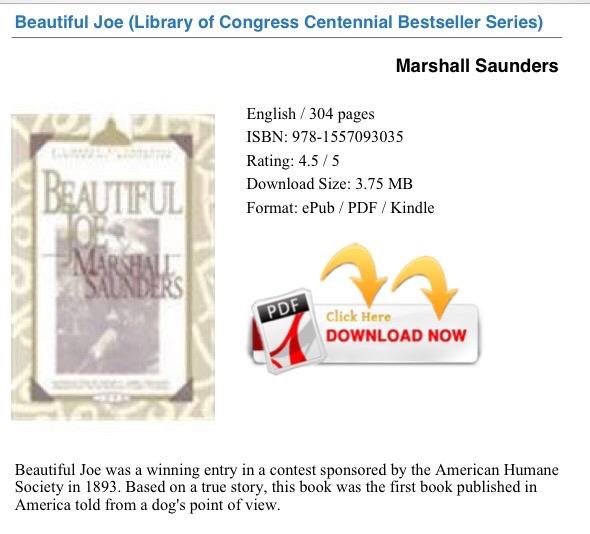 Amazon.com: Beautiful Joe An Autobiography of a Dog eBook : Saunders ...