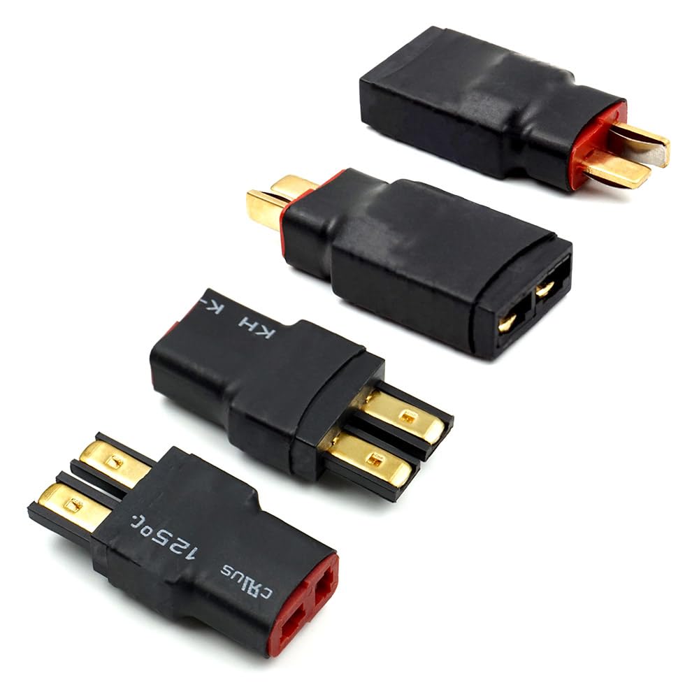 Amazon.com: 4 PCS Male and Female Deans T Plug to Connector Adapter ...