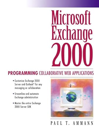 Amazon.com: Microsoft Exchange 2000: Programming Collaborative Web Applications: 9780130618276 ...