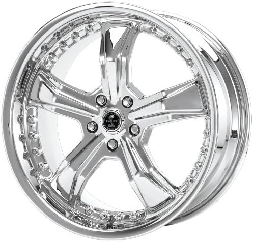Amazon.com: Carroll Shelby Razor Shelby SB6982 Chrome Wheel (20x9"/5x4 ...