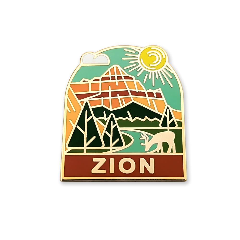 Amazon.com: Zion National Park Enamel Pin : Clothing, Shoes & Jewelry