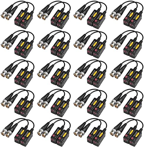 Amazon.com : 5 Pairs 8MP/4K Passive HD BNC Video Power Balun ...
