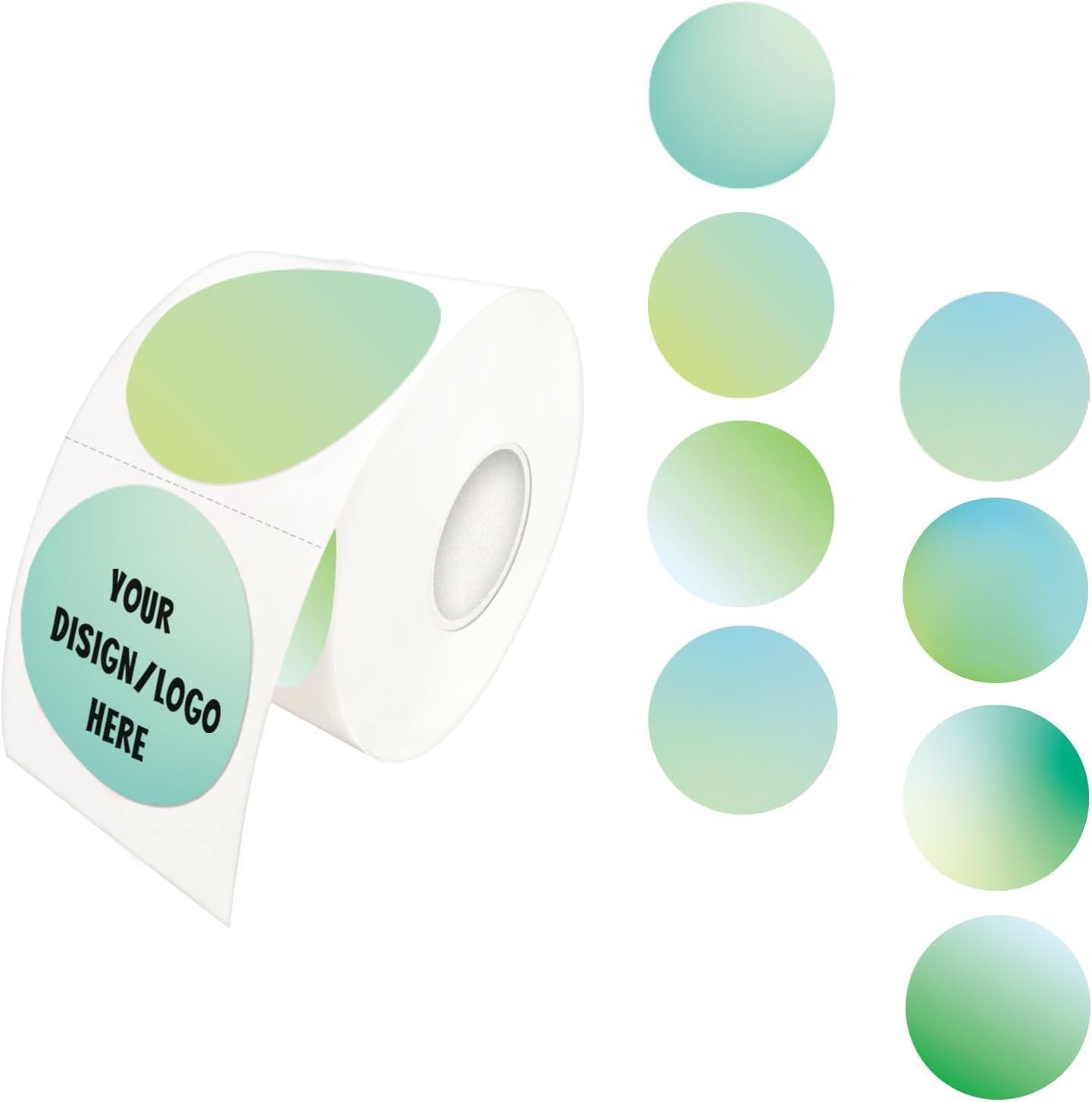 Amazon.com : YIKIADA Red Circle Thermal Labels Vinyl 1.5 Inch Self ...