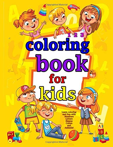 Buy coloring book: 123 coloring book for kids: Learn coloring and Fun ...