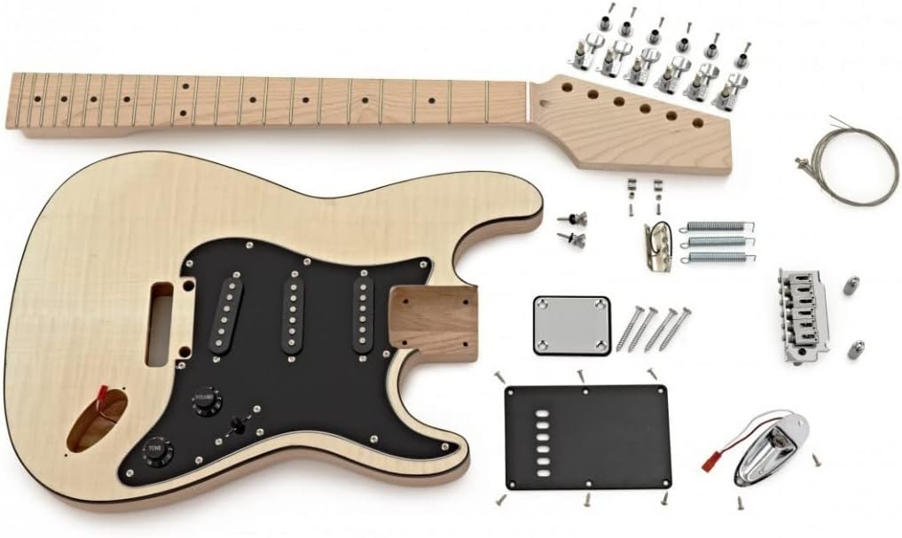Gear4music DC DIY Guitar Kit Build Your Own Electric Guitar PRO ...