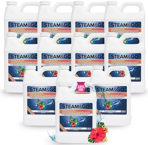 Amazon.com - Steam & Go - Demineralized Water for Steam Cleaner, PVC ...
