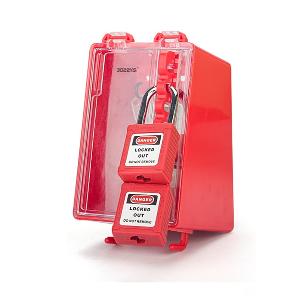 Snapklik.com : Lockout Tagout Lock Box Group Padlock Box Wall-Mounted ...