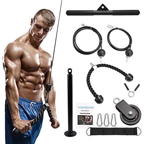 DYNASQUARE Home Gym Cable Machine with Attachments Philippines | Ubuy