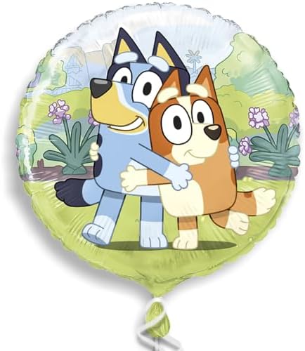 Amazon.com: Unique Vibrant Multicolor Bluey Shaped Foil Balloon - 28 ...