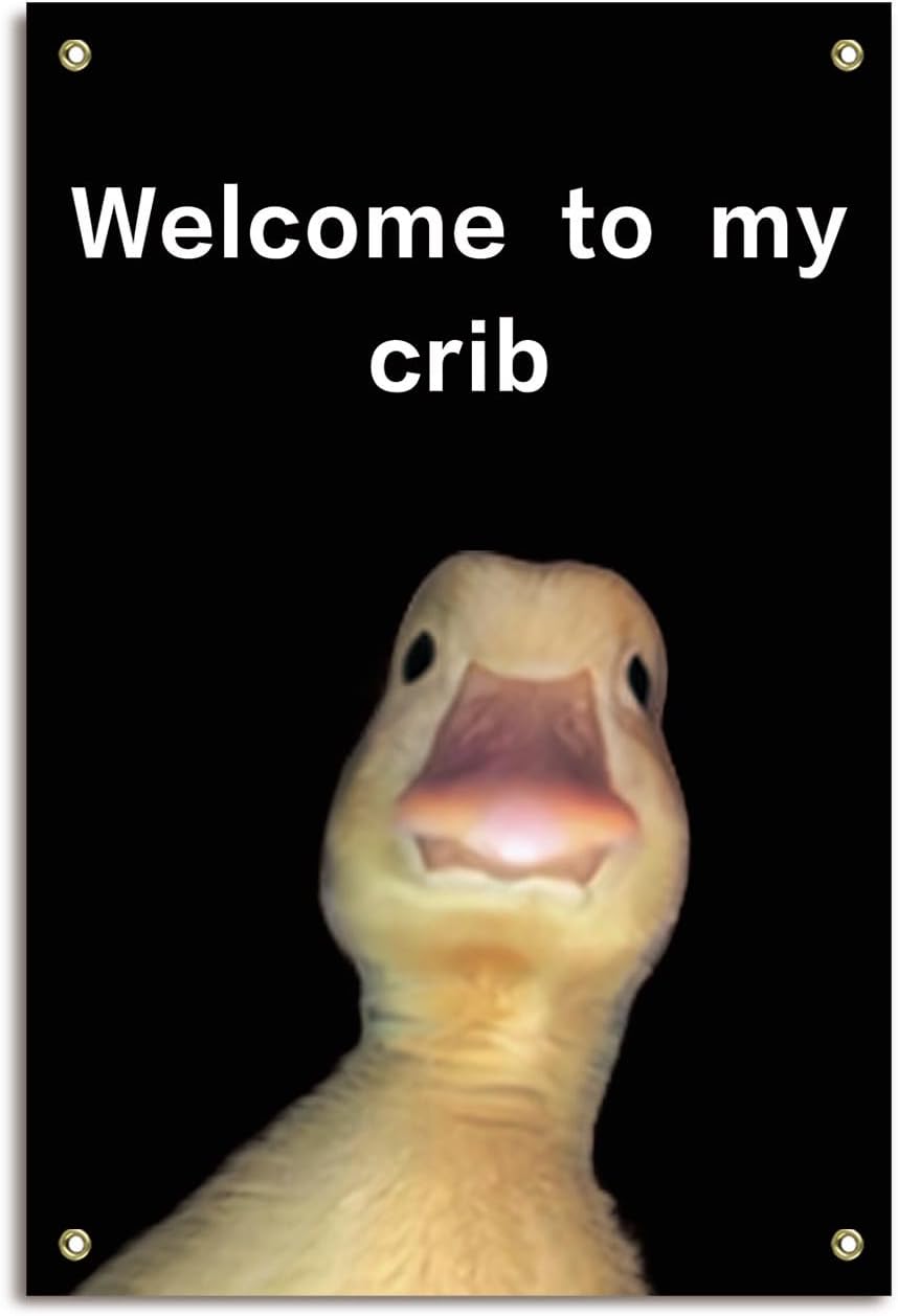 Amazon.com : IDWADRO Duck Meme Flag 2x3 Ft Funny Flags for Bedroom ...