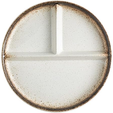 Amazon.com | Bicuzat 1 PCS Ceramic Portion Control Plate Divided Dish ...