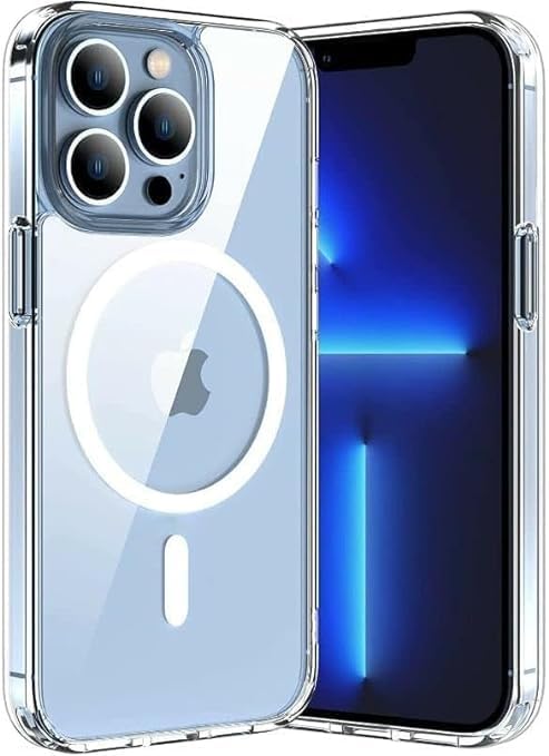 for Apple iPhone 15 Pro, [Compatible with MagSafe] Crystal Clear Hard ...