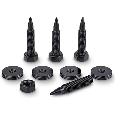 PrecisionGeek - M6 Stainless Steel Solid Speaker Spikes L=35mm (incl ...