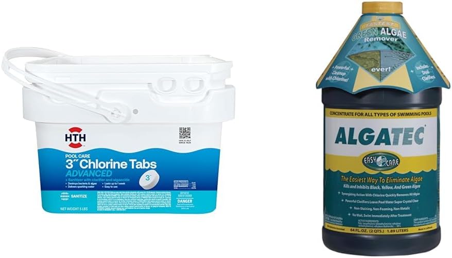 Amazon.com: HTH 42052W Pool Care 3" Chlorine Tabs Advanced with ...