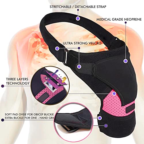 Snapklik.com : Shoulder Brace For Men And Women, Reusable Shoulder Ice ...