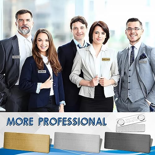 Snapklik.com : Blank Magnetic Name Tags For Clothes, Stainless Steel 25 ...