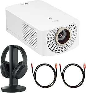 Amazon.com: LG HF60LA Full HD 1920 x 1080 Laser Smart Home Theater Projector (White) Bundle with ...