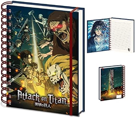Attack On Titan Journal Notebook (Season 4 Design) Wiro Notebooks A5 ...
