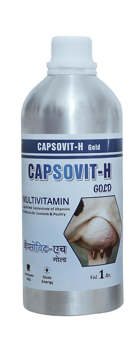 CAPSOVIT-H Gold Liquid Feed Supplement 1L | Biotin 100 mcg | for Cattle ...
