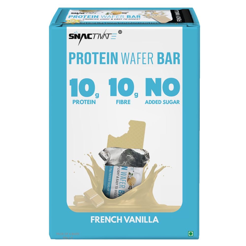 Buy Snactivate Protein Wafer Bars French Vanilla With 10G Protein,10G ...