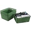 Amazon.com: Rinboat Medium Plastic Baskets for Organizing, Plastic ...