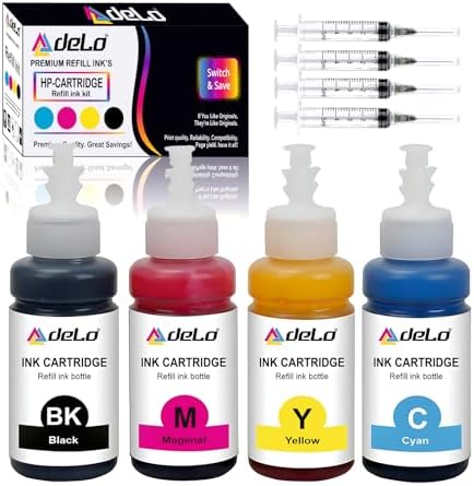 Delo Refill Kit with Suction Tool Combo Pack of High Yield Inkjet ...