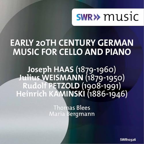 Play Early 20th Century German Music for Cello & Piano by Thomas Blees ...