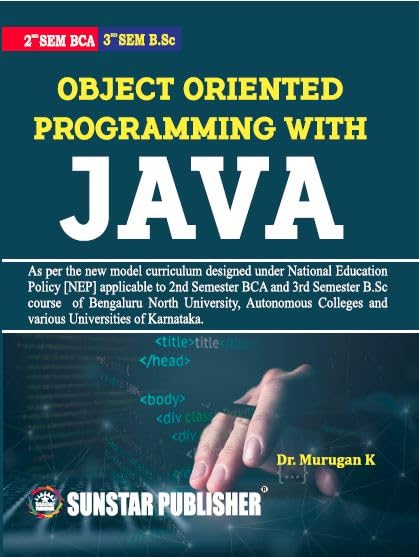 Object Oriented Programming with JAVA : Dr Murugan K: Amazon.in: Books