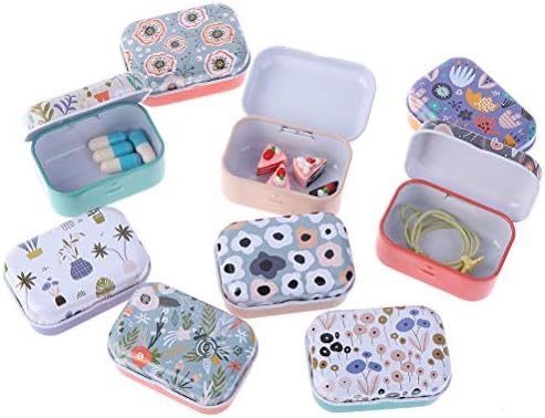 Mini Boîte de Rangement en Métal, 8 Pièces Rétro Mode Mini Boîte de ...