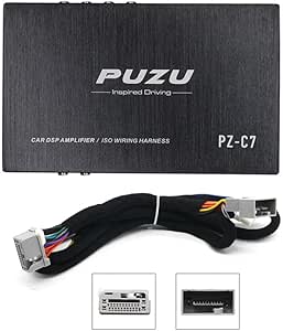 Amazon.co.jp: PUZU PZ-C7 4X 150 W 4 chから6 ch車載DSPアンプ車載ラジオの音質アップグレードデジタルオーディオ信号プロセッサプラグアンドプレイ2008 ...