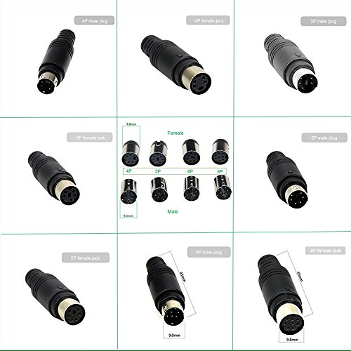 3nh MD8 plug : 50pcs PS2 4P 5P 6P 8P Plug Socket DIN S Terminal Male ...