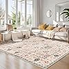 Amazon.com: MUJOO Area Rugs 8x10,Pink Boho Rugs for Living Room Bedroom ...