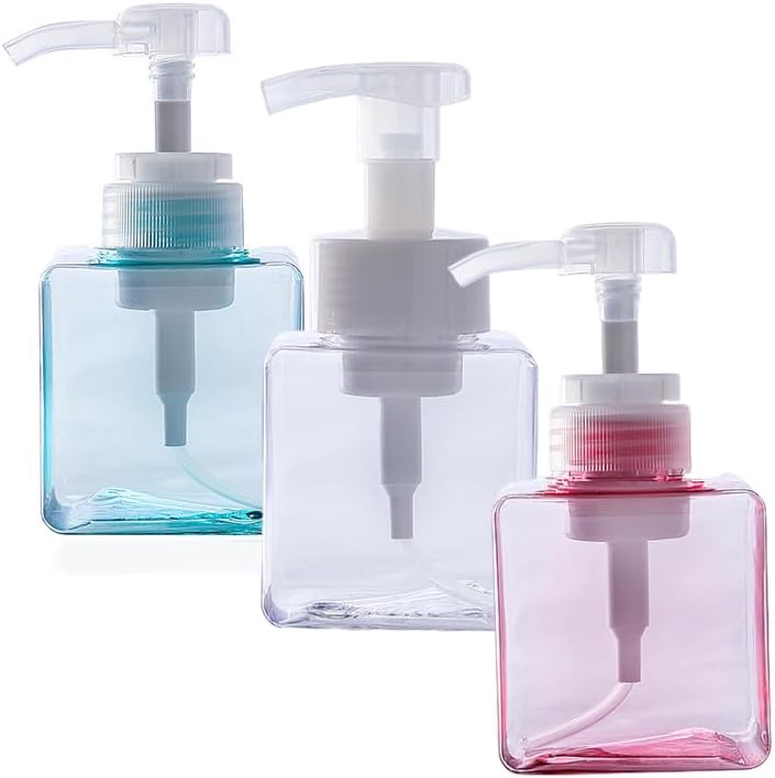 Amazon.com: 3pcs Foam Bottle Pump Bottle Dispenser Small Square ...