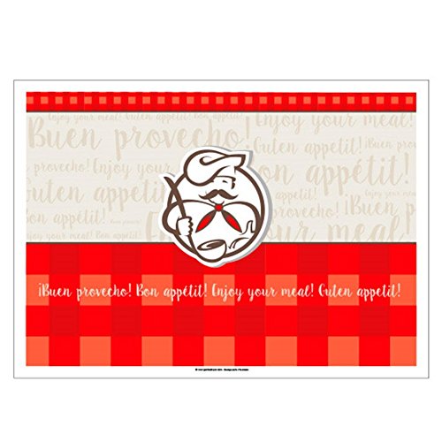 Table Mats Offset "Bon Appétit" 70 Gsm 31X43 Cm Cuatricromía Litos ...
