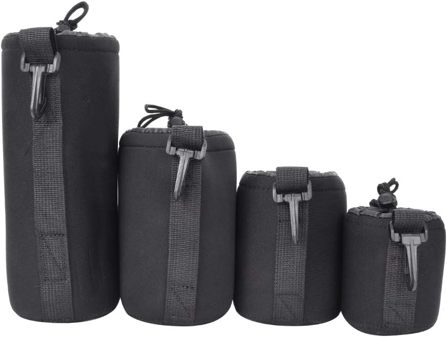 Neewer Lens Case 4-Pack, Lens Pouch Bag with Thick Protective Neoprene ...