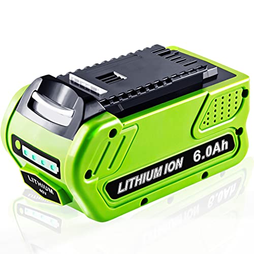 TenHutt 【Upgrade 6.0Ah 40V Replacement Battery for GreenWorks 29472 G ...