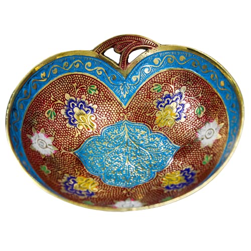 Buy The Holy Mart Brass Pan Patta Bowl in Red Colour and Medium Size ...