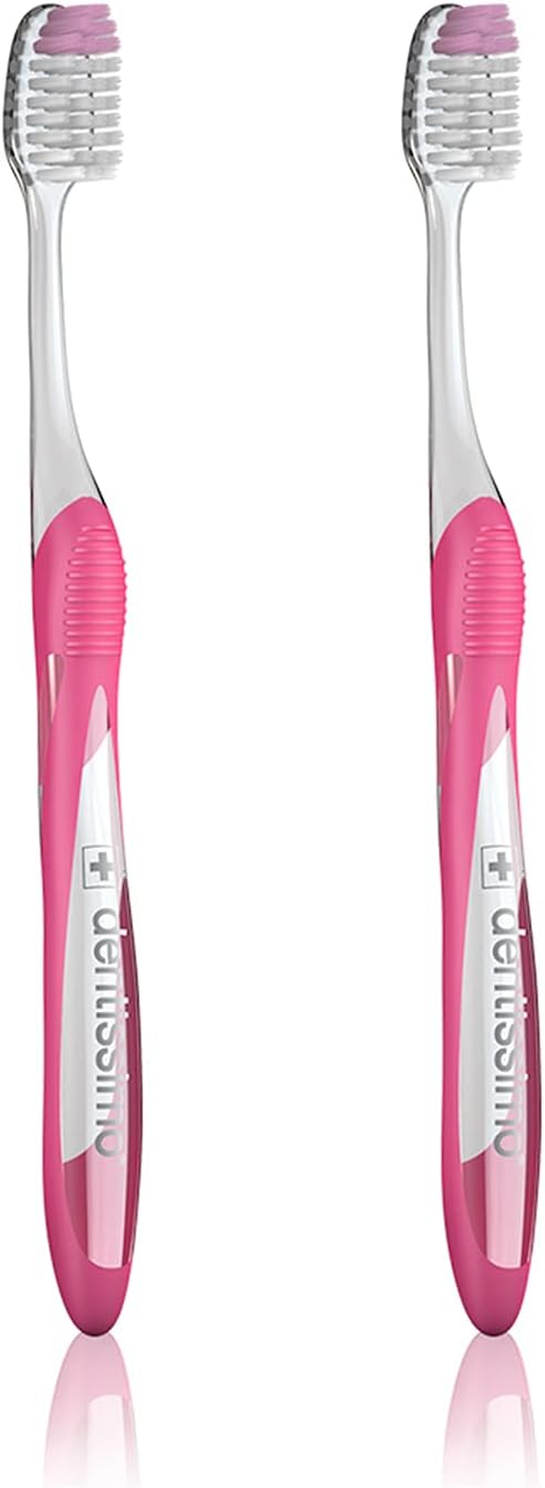 Dentissimo Premium Medium Toothbrush, Helps to Protect Tooth Enamel and ...