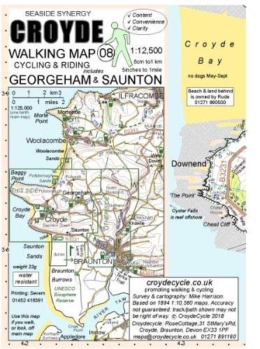 Croyde Walking Map: 9780955016899: Amazon.com: Books