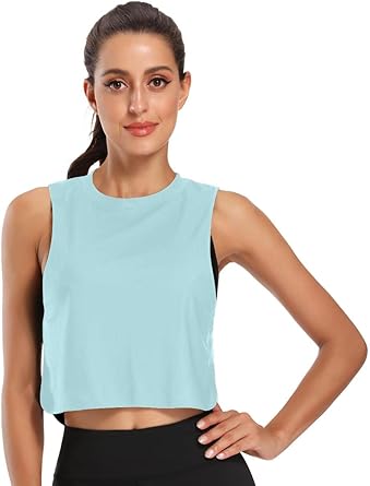 Amazon.com: Turquoise Athletic Tops for Women Womens Muscle Tank ...
