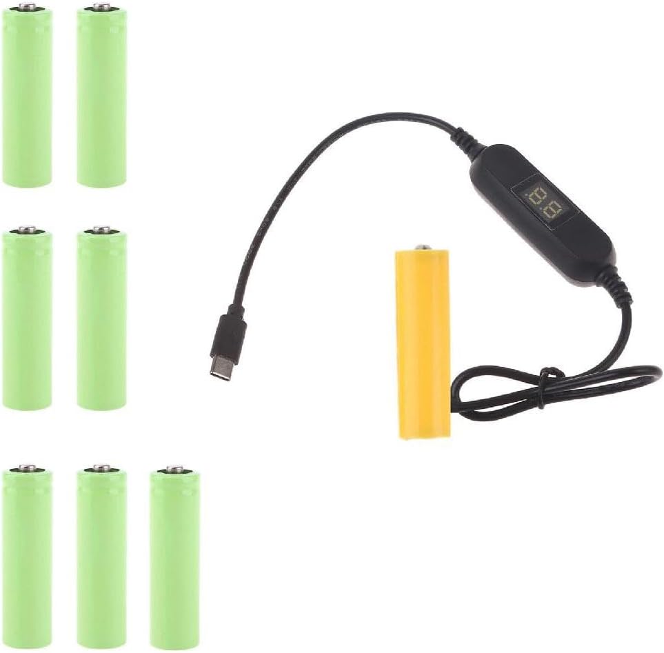 Amazon.com: Shinycome Type-C AA Battery Elimination Line 1.5V-12V LR6 ...